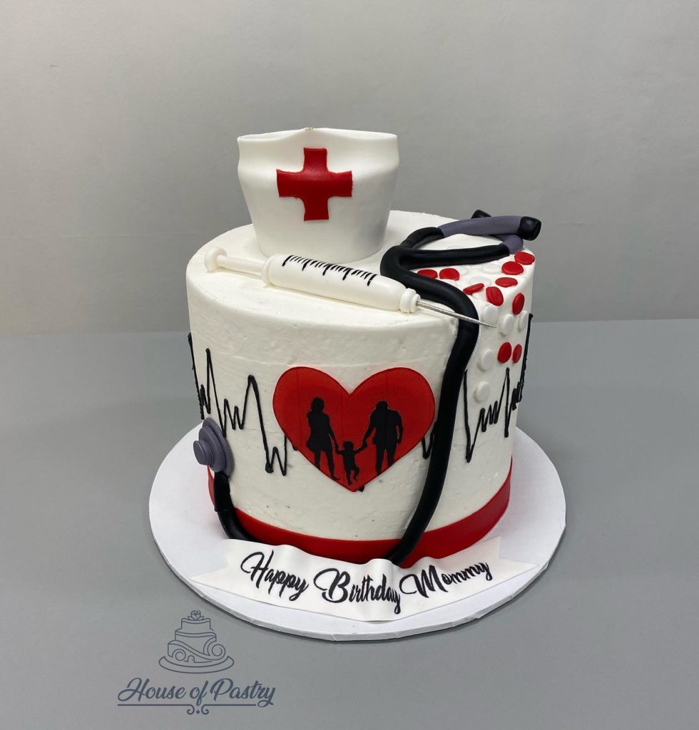 Nurse Birthday Custom Cake – House of Pastry